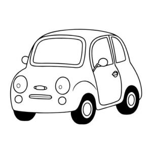 50+ Super Easy Car Coloring Pages for Kids - Artist Been