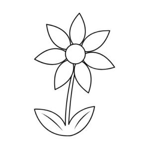 90+ Simple and Easy Coloring Pages - Artist Been