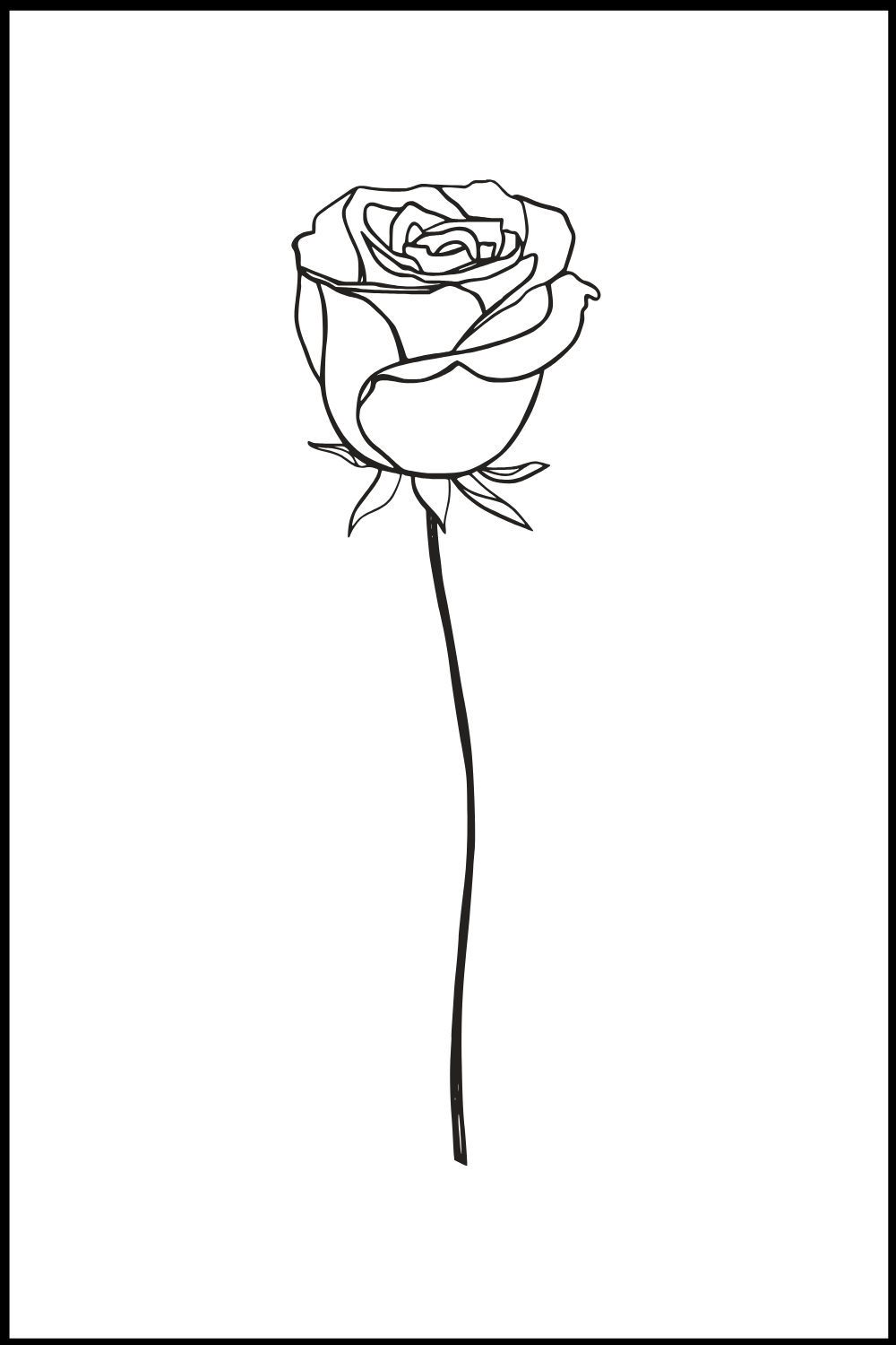 50+ Rose Doodle Ideas to Draw - Artist Been