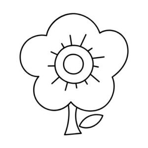 90+ Simple and Easy Coloring Pages - Artist Been