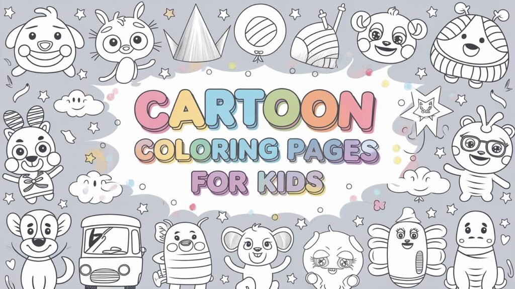 60+ Cartoon Coloring Pages For Kids - Artist Been