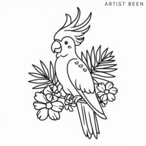 15 Easy and Cute Cockatoo Bird Drawing Ideas for Beginners 🦜 - Artist Been