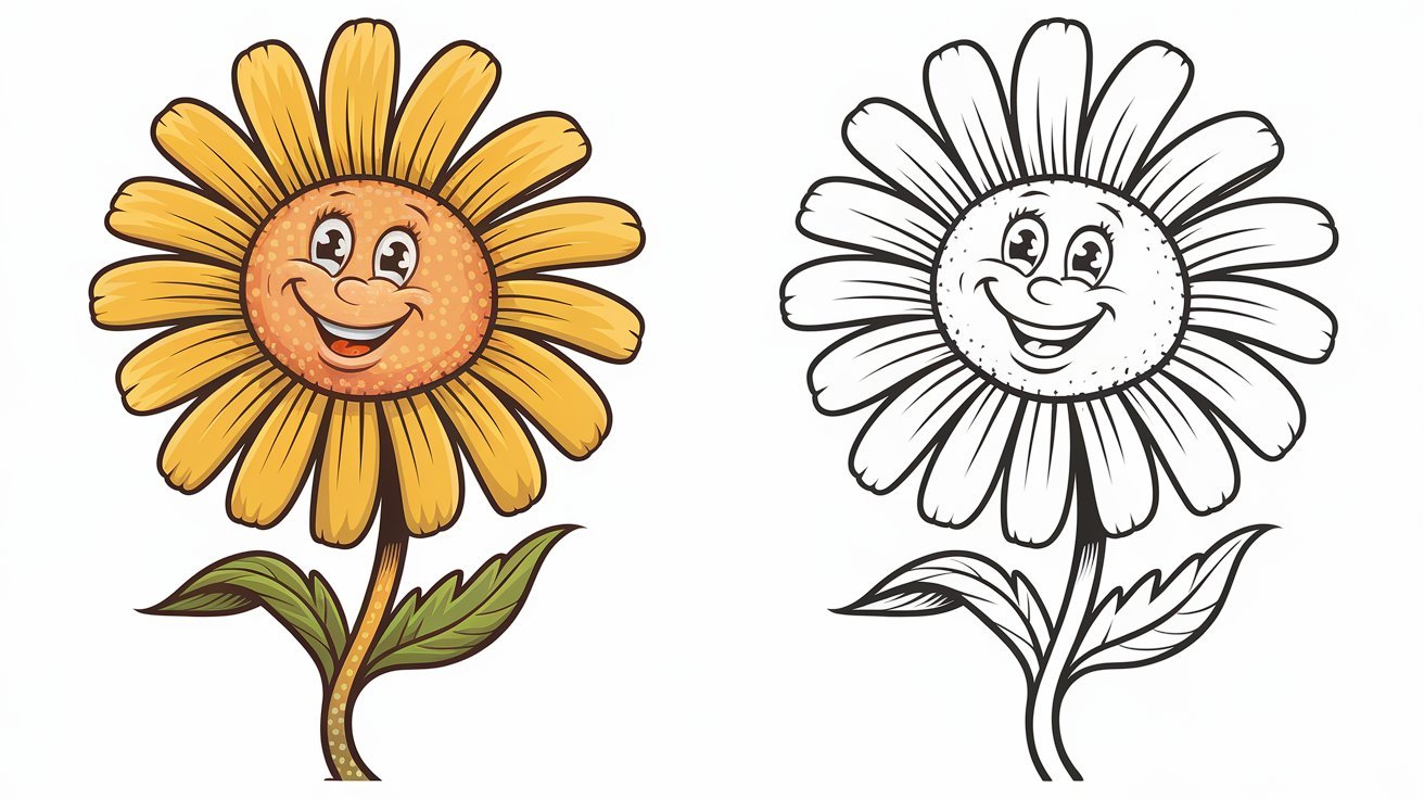 50 Beautiful Flowers Coloring Pages 🌸🎨 Perfect for Kids and Adults ...