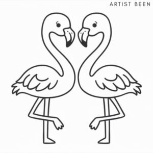 15 Easy and Cute Flamingo Drawing Ideas for Beginners 🦩 - Artist Been
