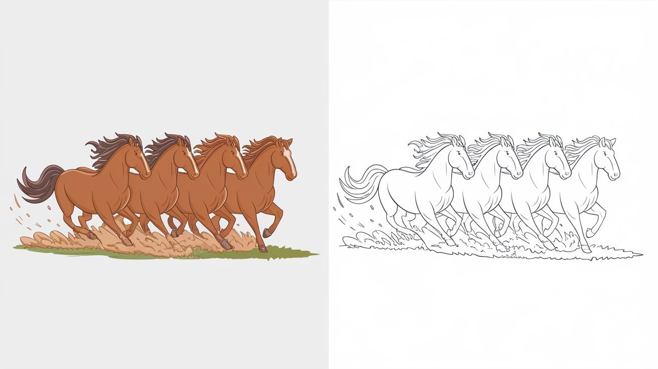 15 Stunning Horse Coloring Pages 🐴 Perfect for Kids and Adults - Artist ...