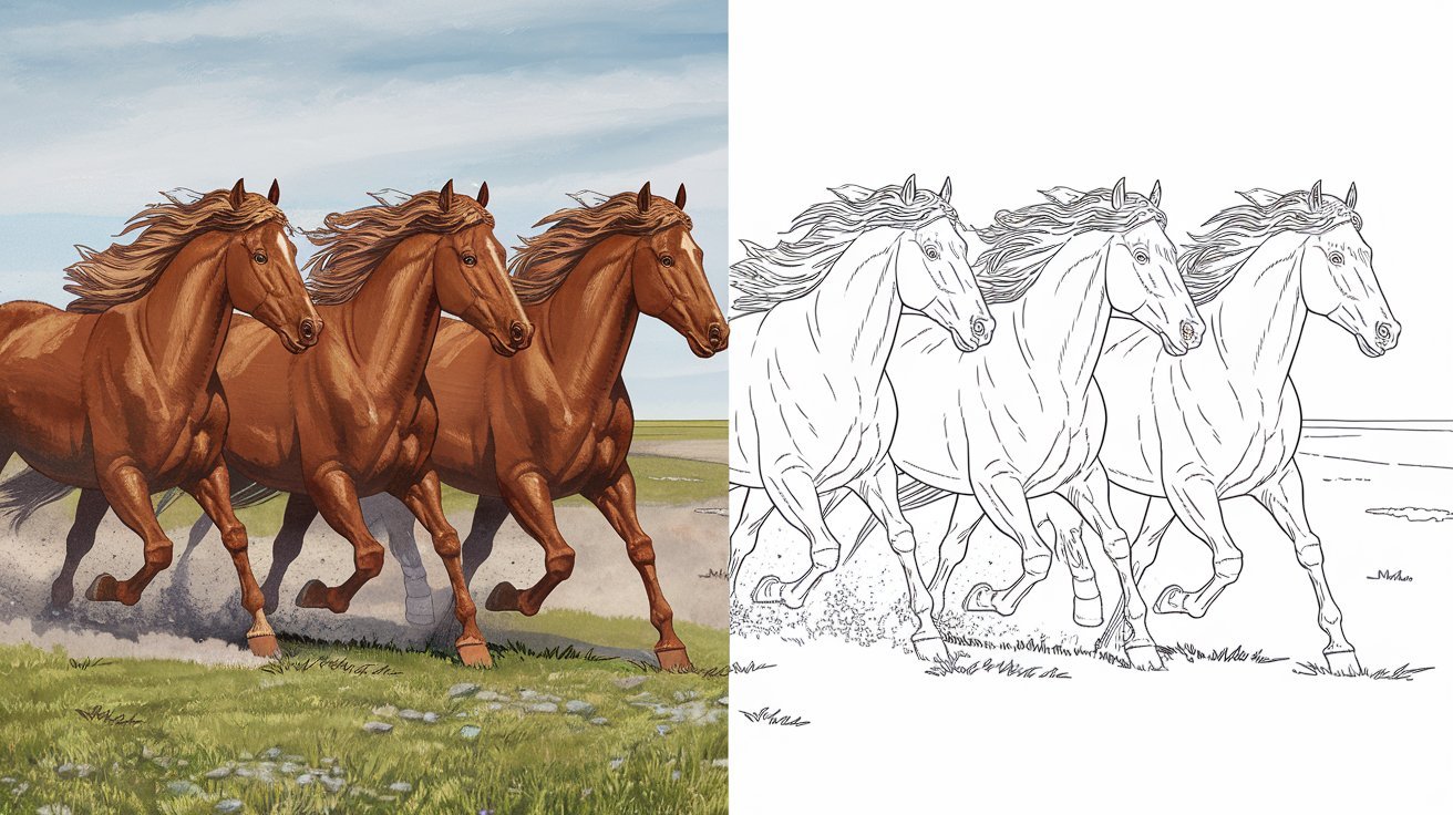 15 Stunning Horse Coloring Pages 🐴 Perfect for Kids and Adults - Artist ...