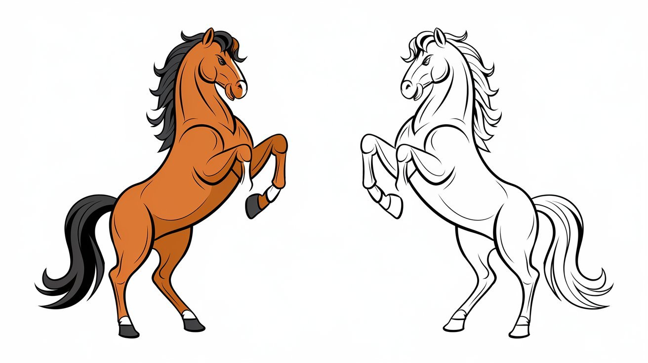 15 Stunning Horse Coloring Pages 🐴 Perfect for Kids and Adults - Artist ...