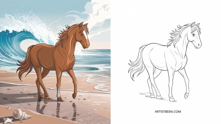 15 Stunning Horse Coloring Pages 🐴 Perfect for Kids and Adults - Artist ...