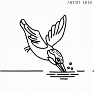 15 Easy and Cute Kingfisher Drawing Ideas for Beginners 🐦🎨 - Artist Been