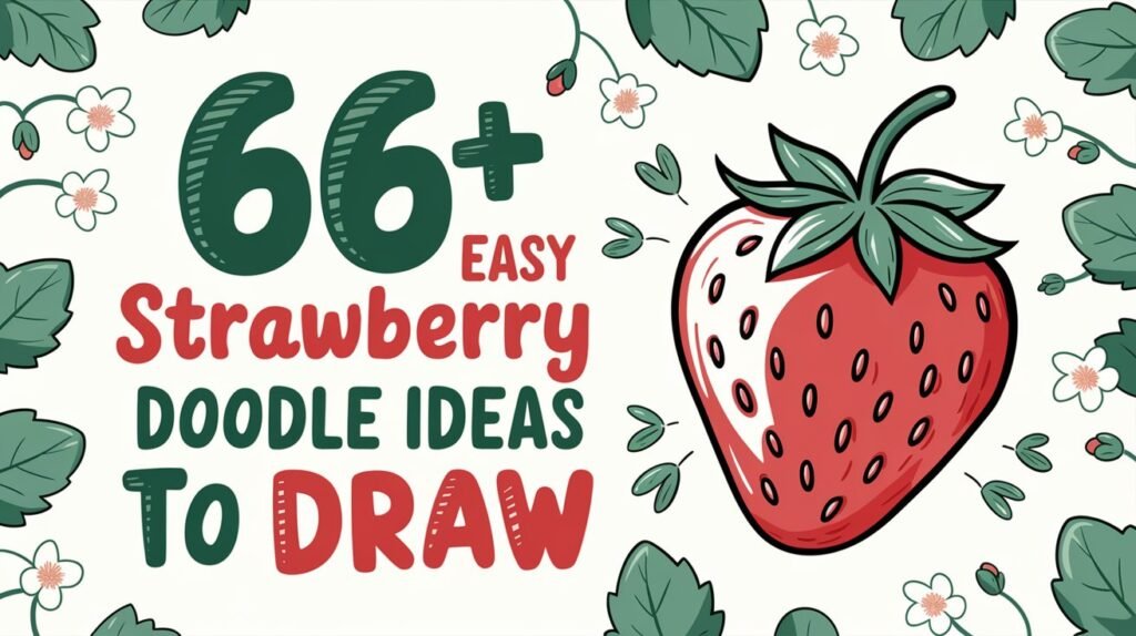 66+ Easy Strawberry Doodle Ideas to Draw - Artist Been