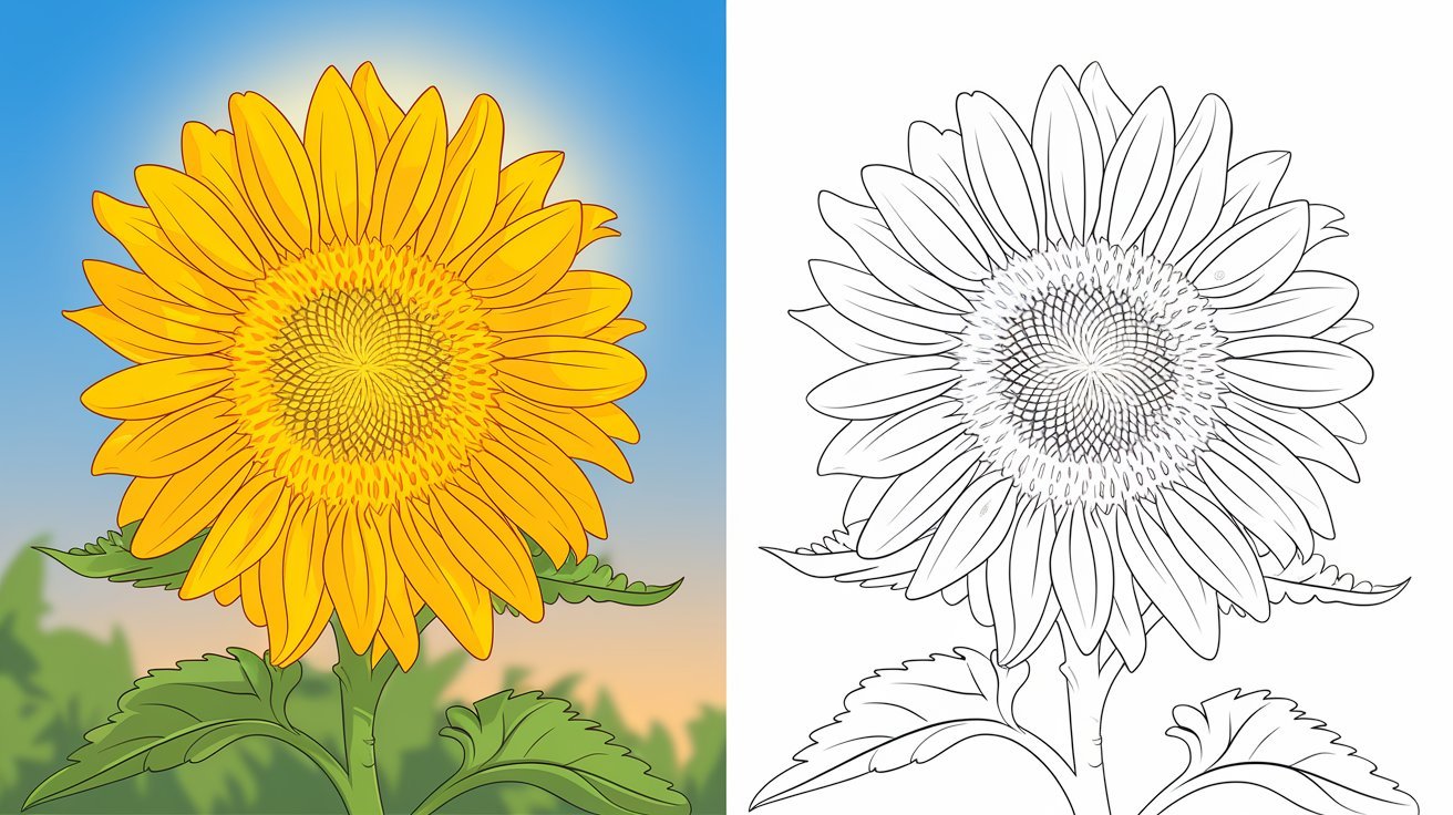 50 Beautiful Flowers Coloring Pages 🌸🎨 Perfect for Kids and Adults ...