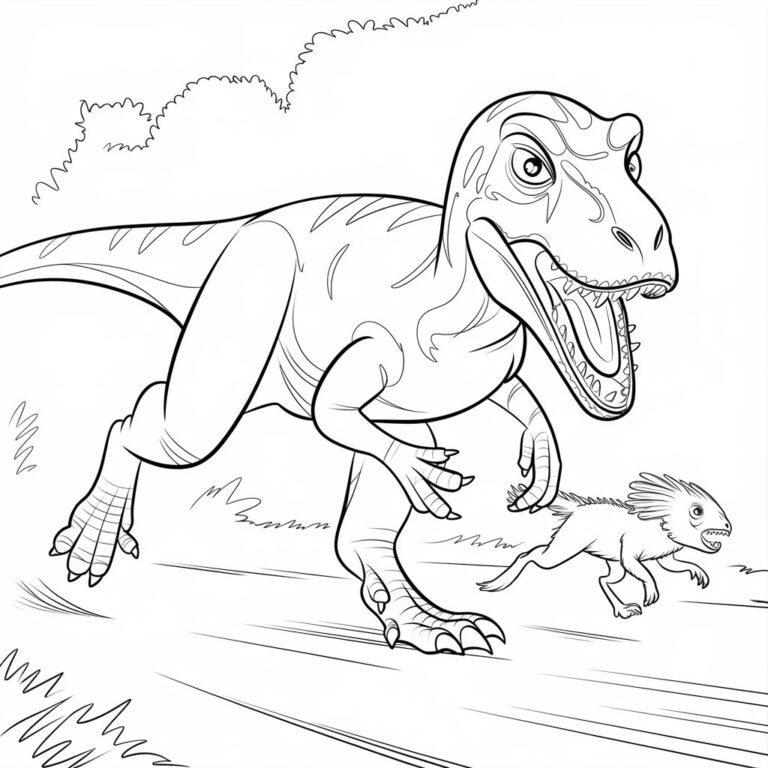 15 Exciting Dinosaur Coloring Pages 🦖 Perfect for Kids and Adults ...