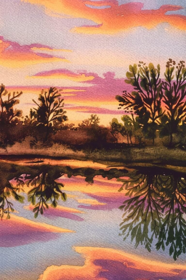 38+ Watercolor Sunset Painting Ideas for Beginners - Artist Been