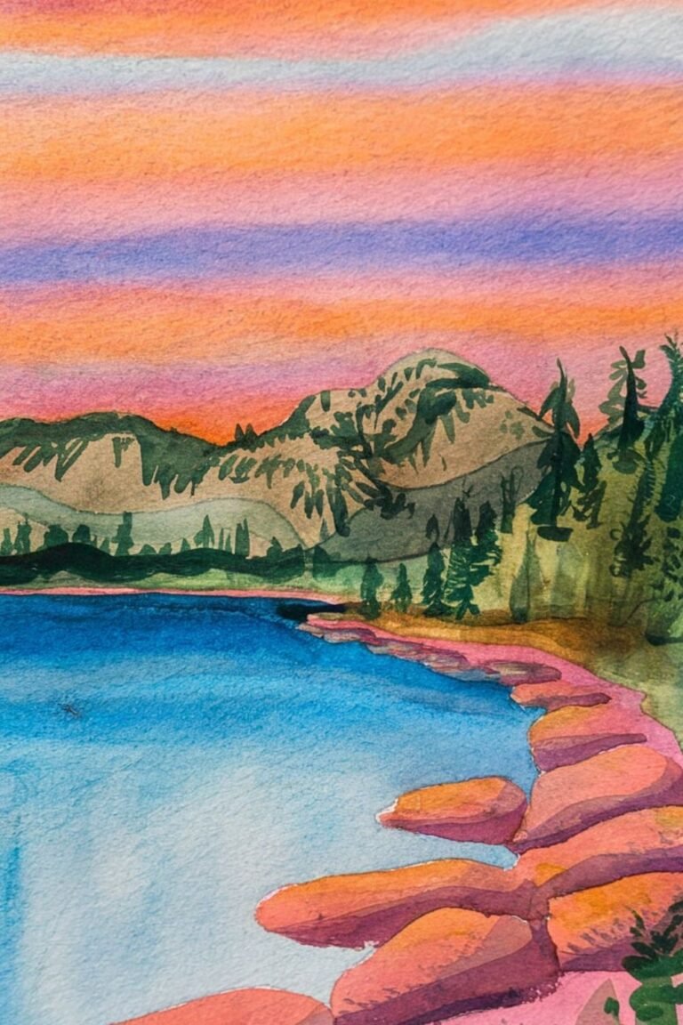 38+ Watercolor Sunset Painting Ideas for Beginners - Artist Been