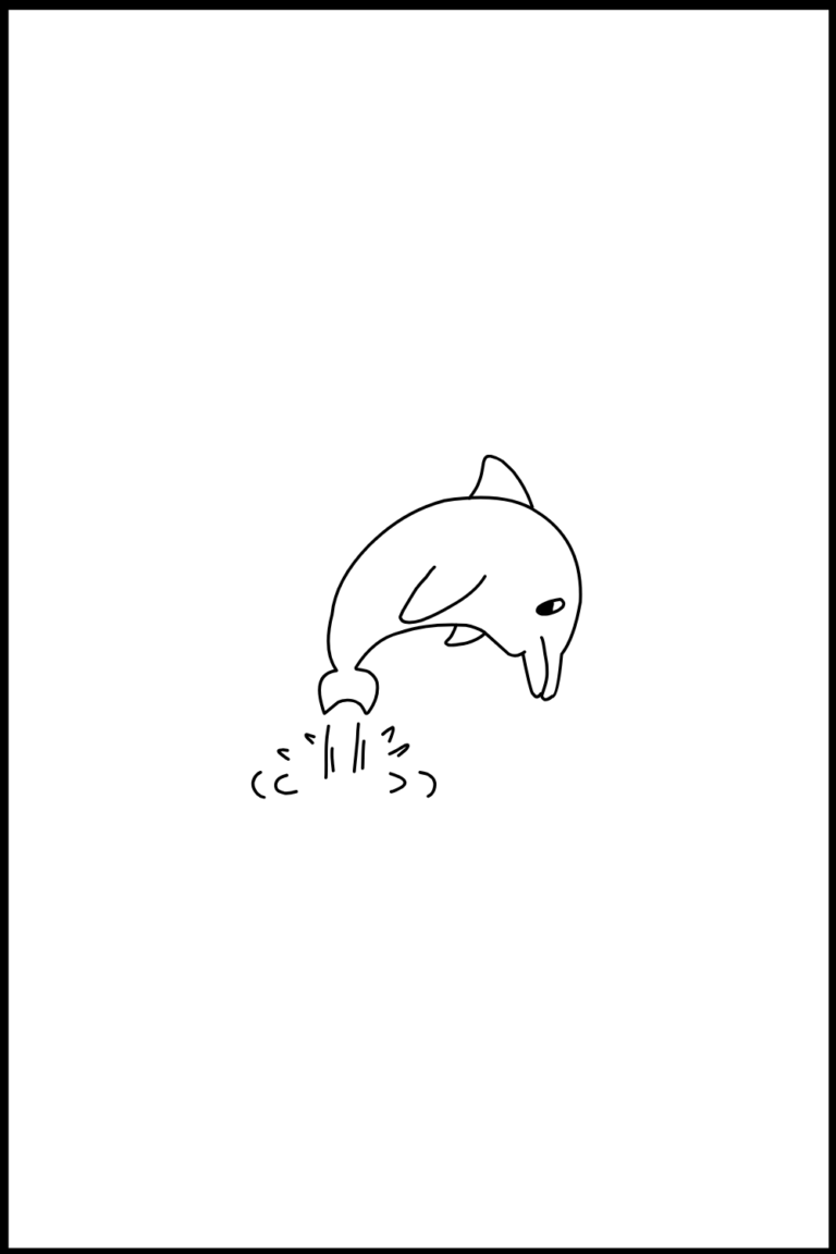 50+ Cute Dolphin Doodles Ideas to Draw - Artist Been