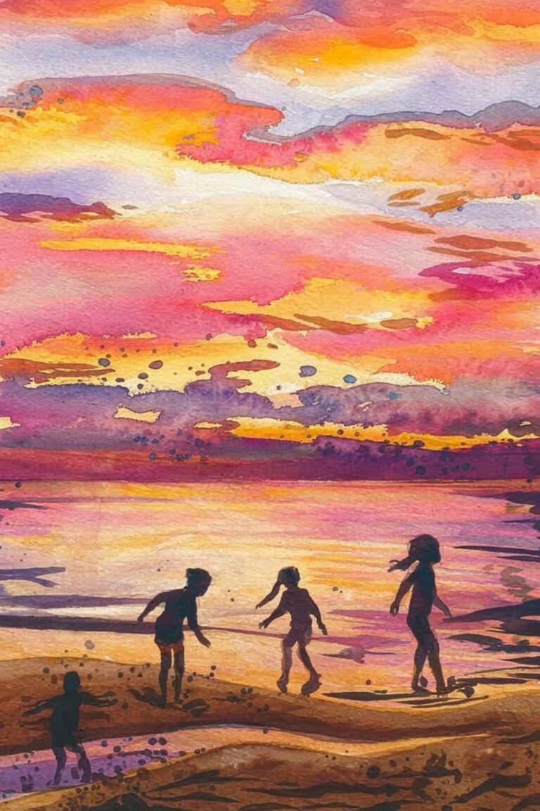 38+ Watercolor Sunset Painting Ideas for Beginners - Artist Been