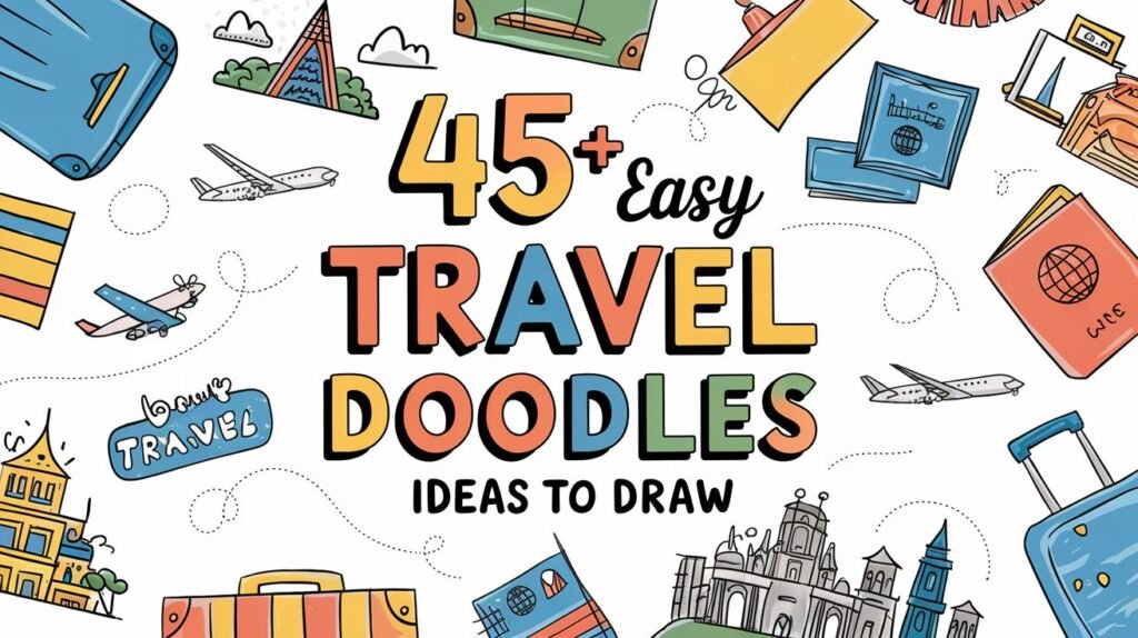 45+ Easy Travel Doodles Ideas to Draw - Artist Been