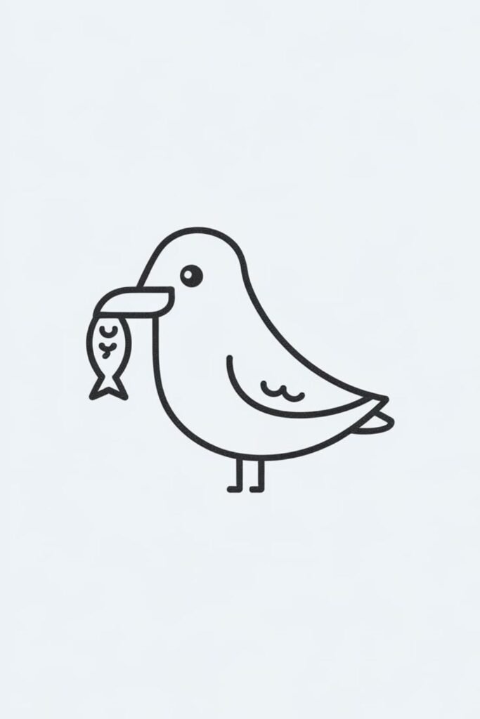 15 Easy and Cute Seagull Drawing Ideas for Beginners 🕊️ - Artist Been