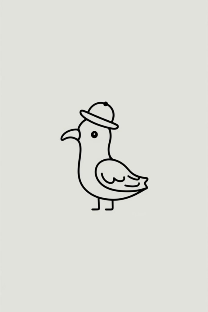 15 Easy and Cute Seagull Drawing Ideas for Beginners 🕊️ - Artist Been