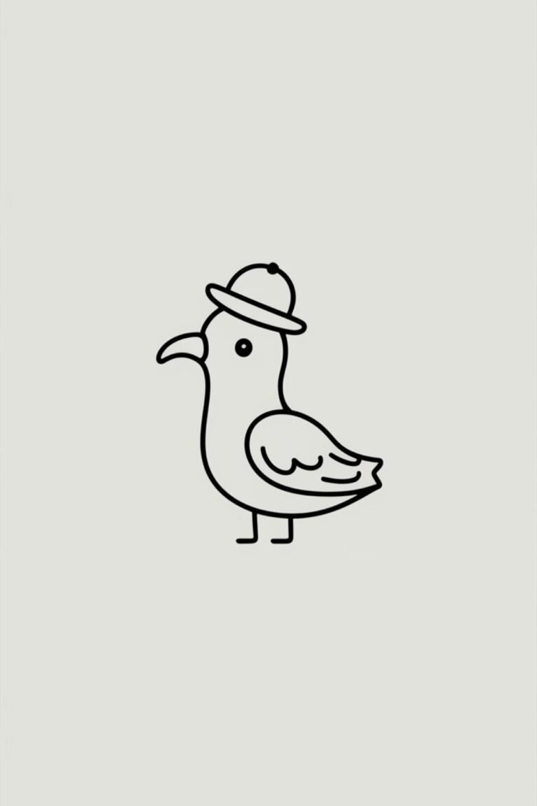 15 Easy and Cute Seagull Drawing Ideas for Beginners 🕊️ - Artist Been