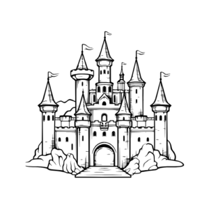 31+ Easy Castle Drawing Ideas for Beginners - Artist Been