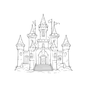 31+ Easy Castle Drawing Ideas for Beginners - Artist Been