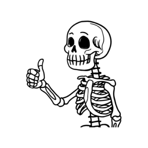 33+ Skinny Skeleton Drawing Ideas for Beginners - Artist Been