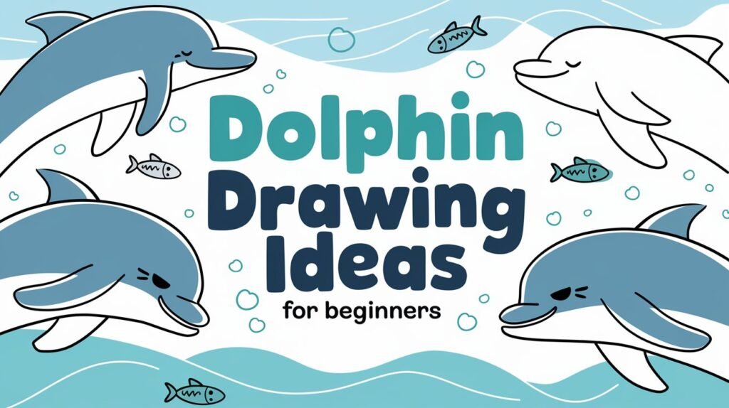35+ Dashing Dolphin Drawing Ideas for Beginners - Artist Been