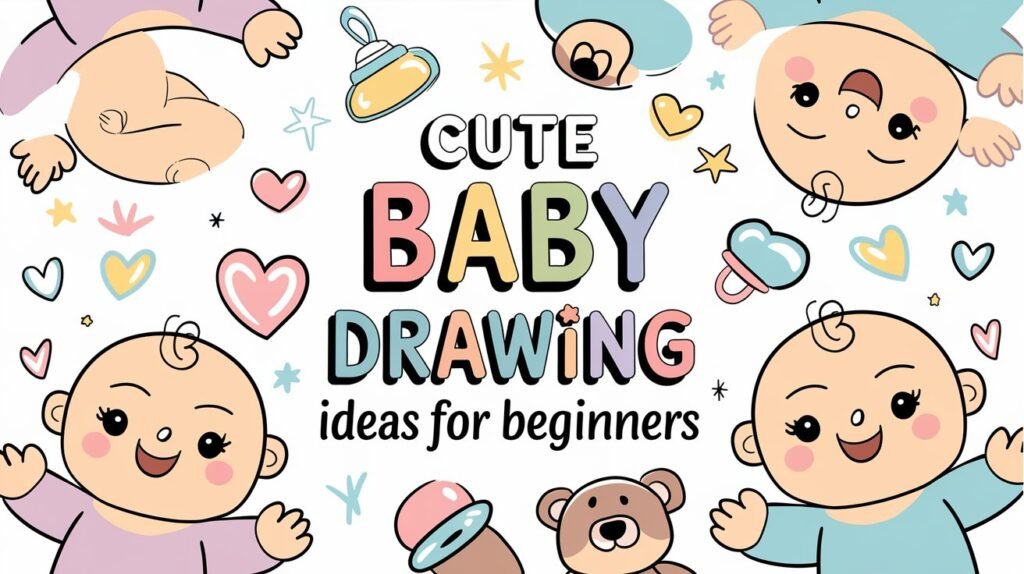 34+ Cute Baby Drawing Ideas for Beginners - Artist Been