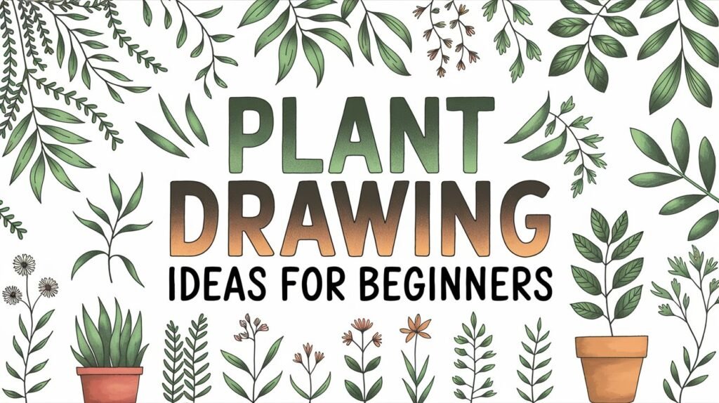 33+ Easy Plant Drawing Ideas for Beginners - Artist Been