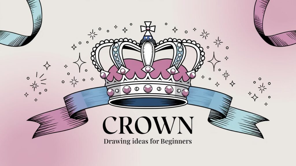 33+ Classy Crown Drawing ideas for beginners - Artist Been