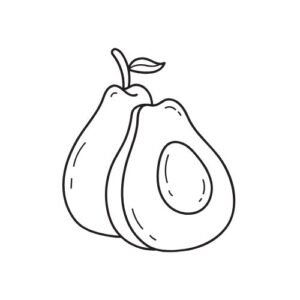 34+ Awesome Avocado Drawing Ideas for Beginners - Artist Been