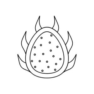 33+ Dark Dragon Fruit Drawing Ideas for Beginners - Artist Been