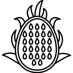33+ Dark Dragon Fruit Drawing Ideas for Beginners - Artist Been