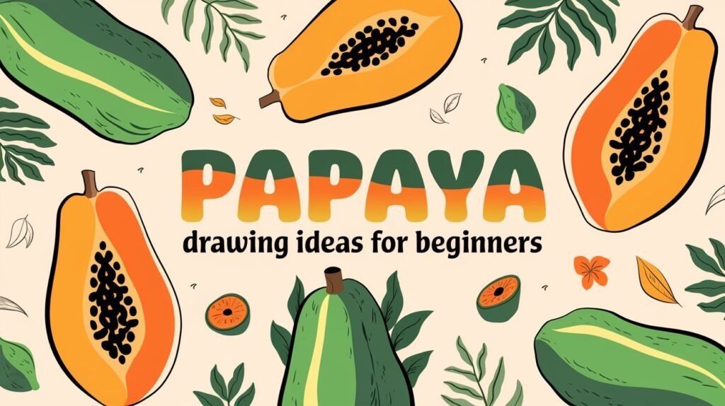 33+ Healthy Papaya Drawing Ideas for Beginners - Artist Been