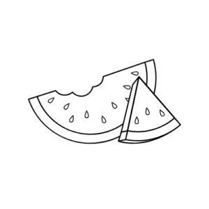 33+ Watery Watermelon Drawing Ideas for Beginners - Artist Been
