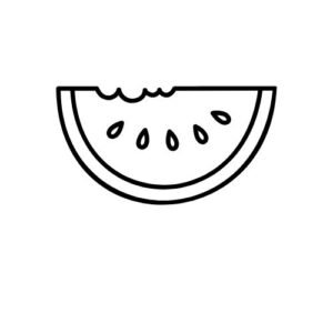 33+ Watery Watermelon Drawing Ideas for Beginners - Artist Been